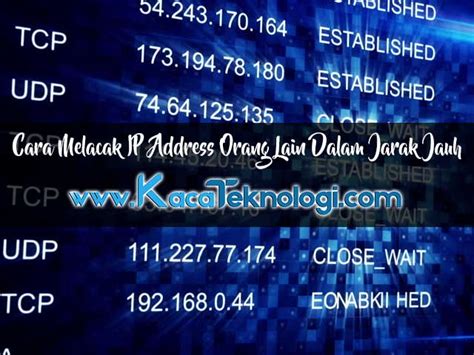 Cara Melacak IP Address Orang Lain Yang Sedang Online Dalam Jarak Jauh Kaca Teknologi