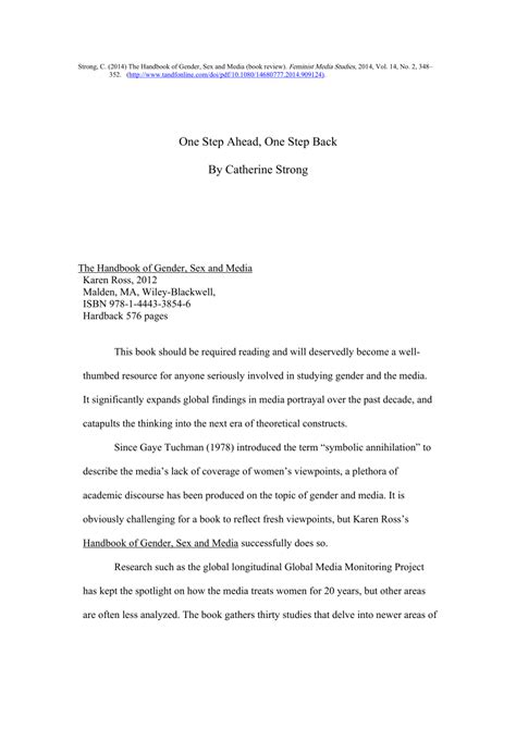 pdf the handbook of gender sex and media