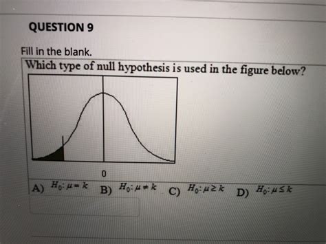 solved question 9 fill in the blank which type of null