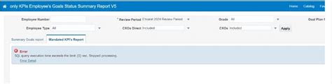 Sql Query Execution Time Exceeded Limit During Report Generation — Oracle Analytics