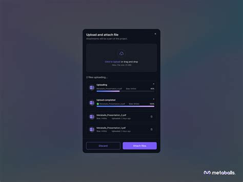 File Upload And Attach Uiux Design Behance