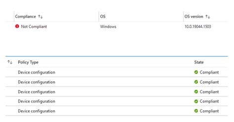 Device Showing Not Compliant With No Reason R Intune