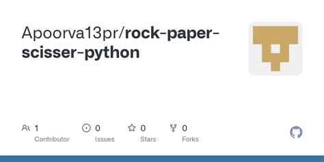 Github Apoorva13prrock Paper Scisser Python