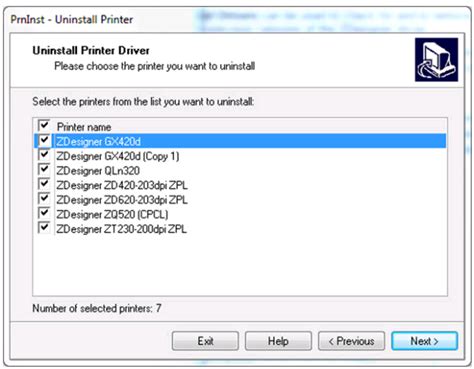 Uninstalling The Zdesigner Printer Driver