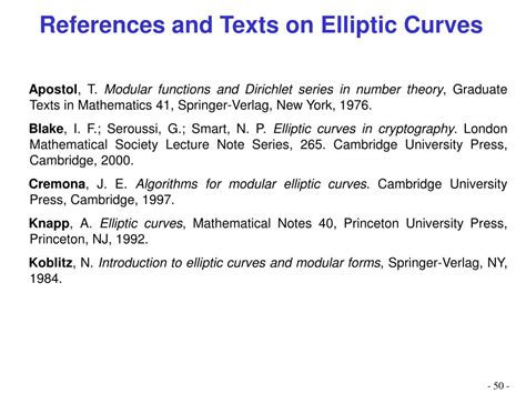 PPT The Ubiquity Of Elliptic Curves PowerPoint Presentation Free Download ID 288632