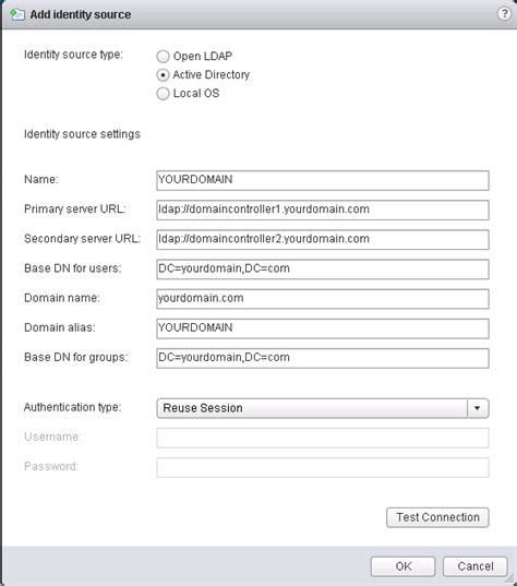 Vmware Vcenter Howto Add An Active Directory Domain As Sso Identity