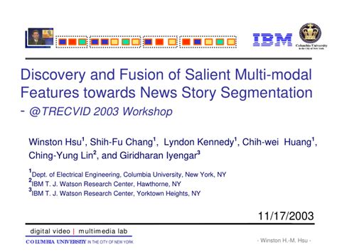 [ppt] Discovery And Fusion Of Salient Multi Modal Features Towards