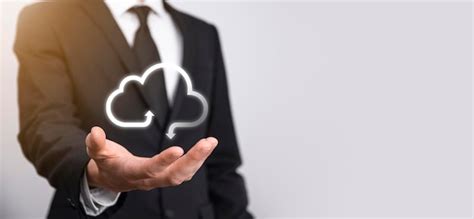 Premium Photo Business Woman Holding Icon Cloud Computing Network And Icon Connection Data