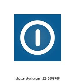 Shutdown Deactivate Button Icon Isolated On Stock Vector Royalty Free Shutterstock