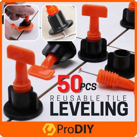 50pcs Set Construction Tools Wall Floor Tile Leveling System With Wrench Leveler Spacers