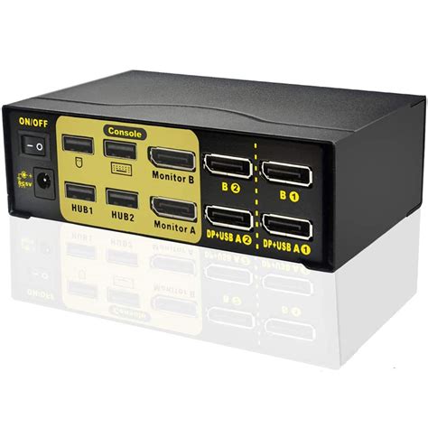 2 Port Kvm Switch Dual Monitor Displayport 8k 60hz 2 Desertcart Kenya