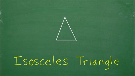 What Is An Isosceles Triangle You Should Know Youtube