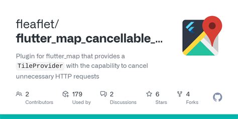 GitHub Fleaflet Flutter Map Cancellable Tile Provider Plugin For