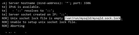 Mysql 容器启动异常，日志报错 Unix Socket Lock File Is Empty” 解决办法！ 哈喽哈喽111111 博客园
