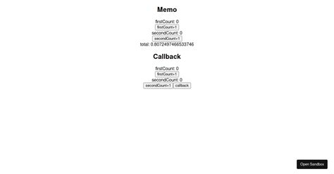 Usememo Usecallback Exercise Codesandbox