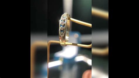 ცვარას ნიშნობის ბეჭედი ბრილიანტებით Youtube