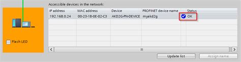 assign profinet device name