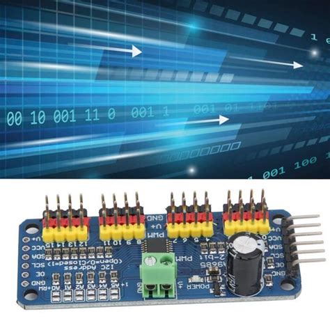 Servomoteur Pwm Fdit Pca9685 16 Canaux Résolution 12 Bits