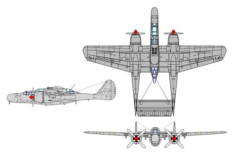 Northrop P 61c Black Widow N 8e