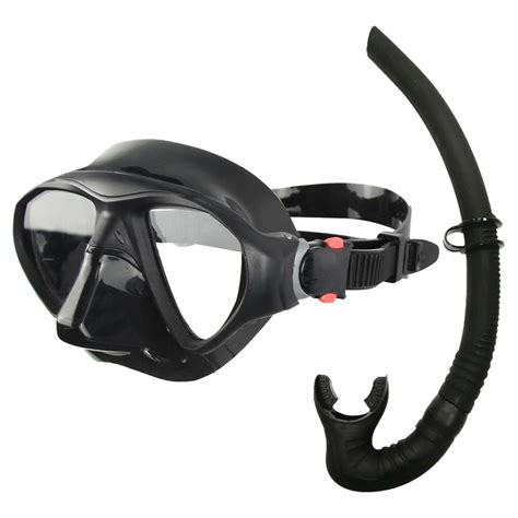 Diving Glasses Snorkel Set Silicone Anti Fog Set Low Volume Frameless