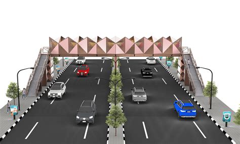 Pedstrian Bridge Design 4 Images Behance