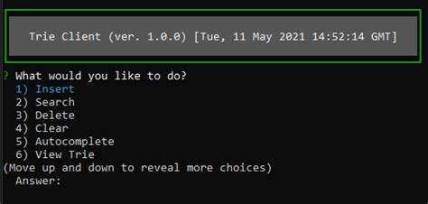 GitHub Rolandyangg Trie System A Command Line Interface That Allows For Interaction With A