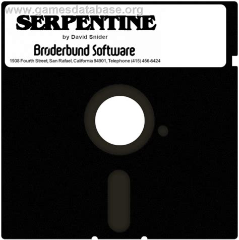 Serpentine Atari 8 Bit Artwork Disc