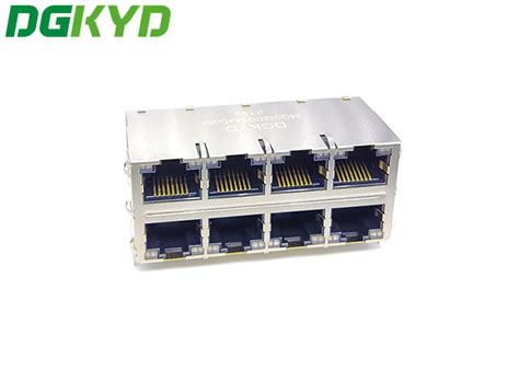 2x4 Multi Port Gigabit Integrated Filter Rj45 Network Port Socket