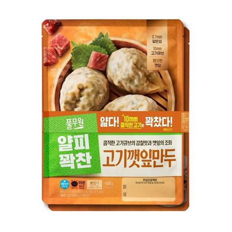 풀무원 얄피꽉찬 고기깻잎만두 400g 2 홈플러스