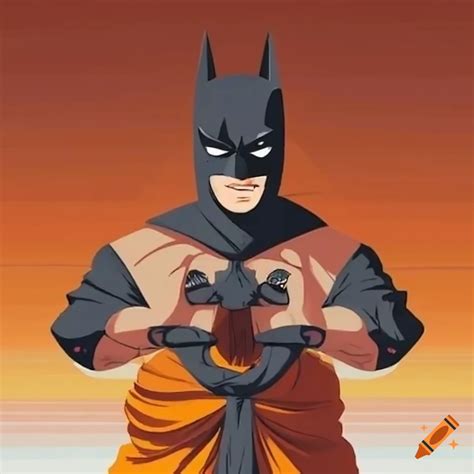 Batman As A Shaolin Monk Artwork On Craiyon