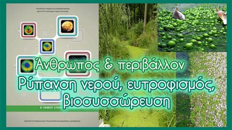 Κεφ 2 Άνθρωπος And περιβάλλον 10 Ρύπανση του νερού ευτροφισμός βιοσυσσώρευση Youtube