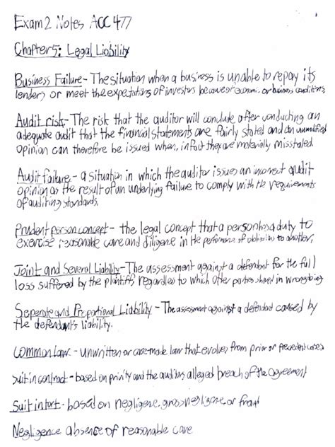 Exam 2 Notes Audit Pdf Audit Financial Audit