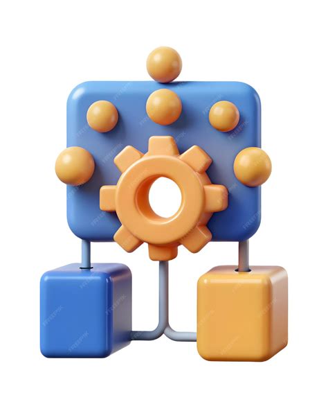 ai predictive maintenance 3d icon with factory equipment showcasing ais