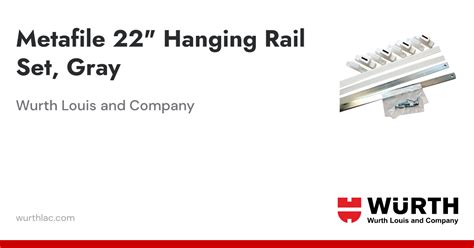 Metafile 22 Hanging Rail Set Gray Würth Louis And Company