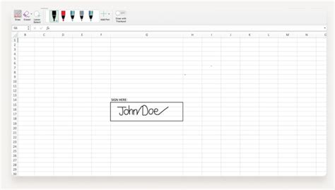 how to insert signature in excel earn and excel
