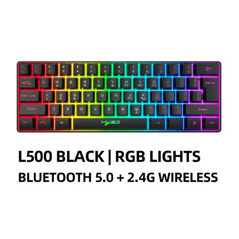 Hxsj Gaming Keyboard 61 Keys Rgb Backlit 60 60 Bu Vicedeal