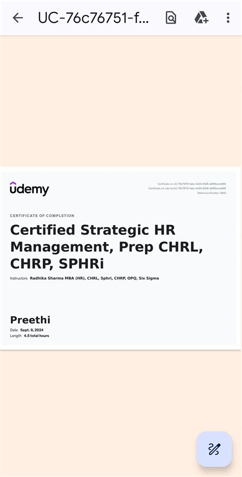 Preethi Manjunath On Linkedin Completed My Udemy Course On Shrm