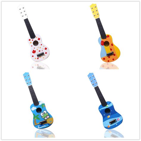 Soach Klassisk Gitarr Blå Groda Mönster 6 Sträng Grandado