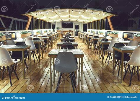 Interior Details Of Restaurant On The Ship Concept Of Interior Design