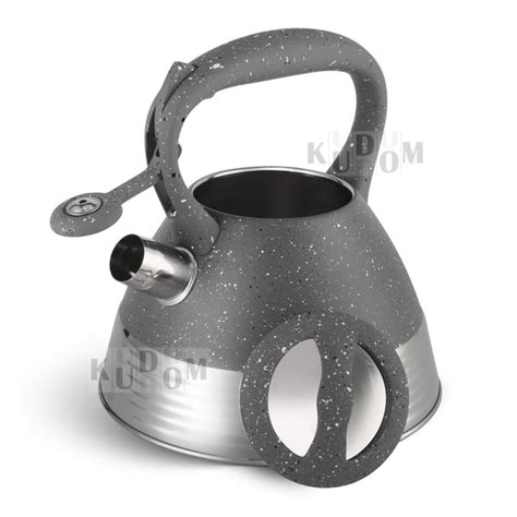 Чайник для плити зі свистком Еdеnbеrg ЕВ 8827 з нержавіючої сталі для газової електричної