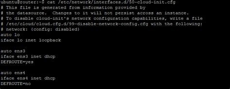 How To Configure Linux With Multiple Interface And Default Route
