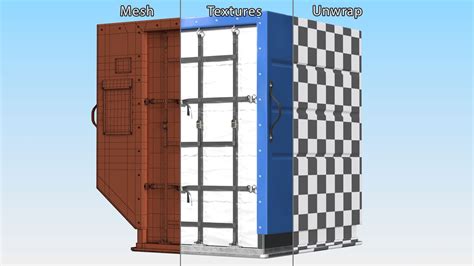 Contenedor De Carga Aérea Uld Ld 2 Azul Modelo 3d 39 Max 3ds