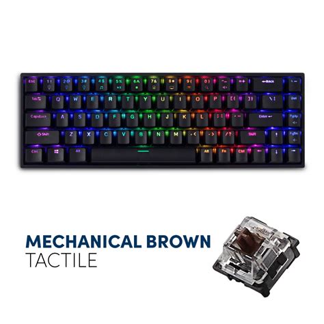 PROLiNK GK M Real Mechanical Gaming Keyboard With Real RGB Lightings Brown Blue