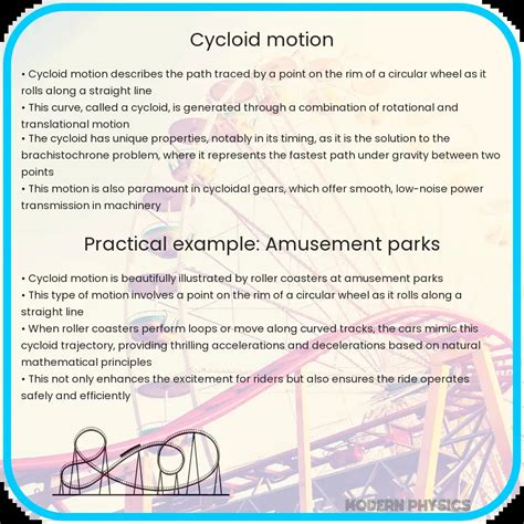 Cycloid Motion Principles Analysis And Applications In Kinematics