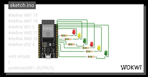 Semáforos Wokwi Esp32 Stm32 Arduino Simulator Semáforos Wokwi Esp32 Stm32 Arduino Simulator