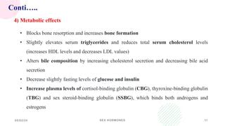 Sex Hormones And Oral Contraceptives Pptx Endocrine And Metabolic Diseases Diseases And