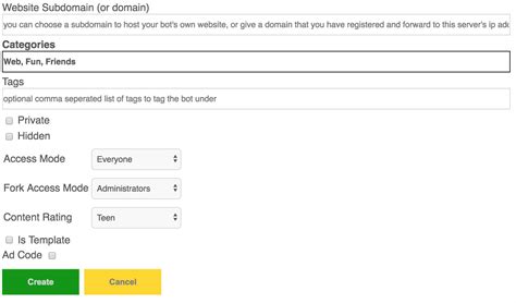 User Manual Creating Bot Libre