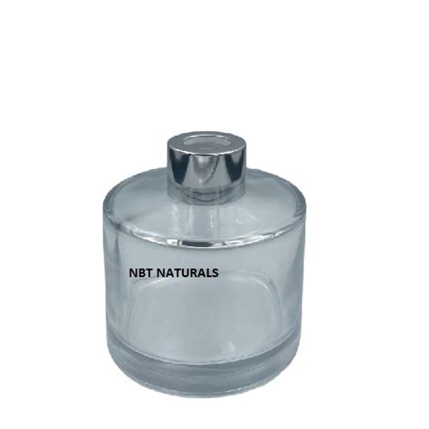Nbt Naturals Refill Glass Diffuser Jar Round Clear Cap 200ml Nbt