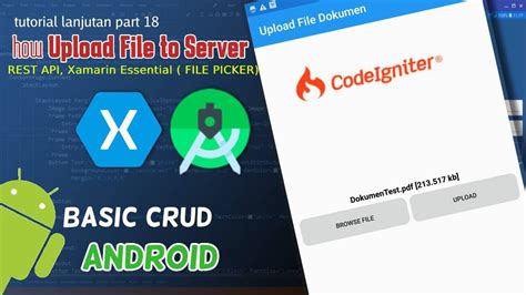 xamarin forms upload any file to server with rest api youtube