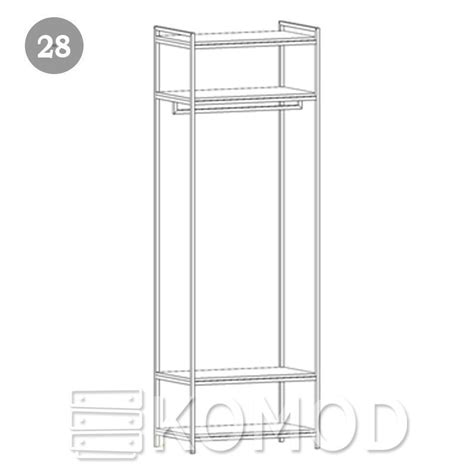 Модуль гардеробной Loft 28 М800 ШД Sofan • Komod Bc